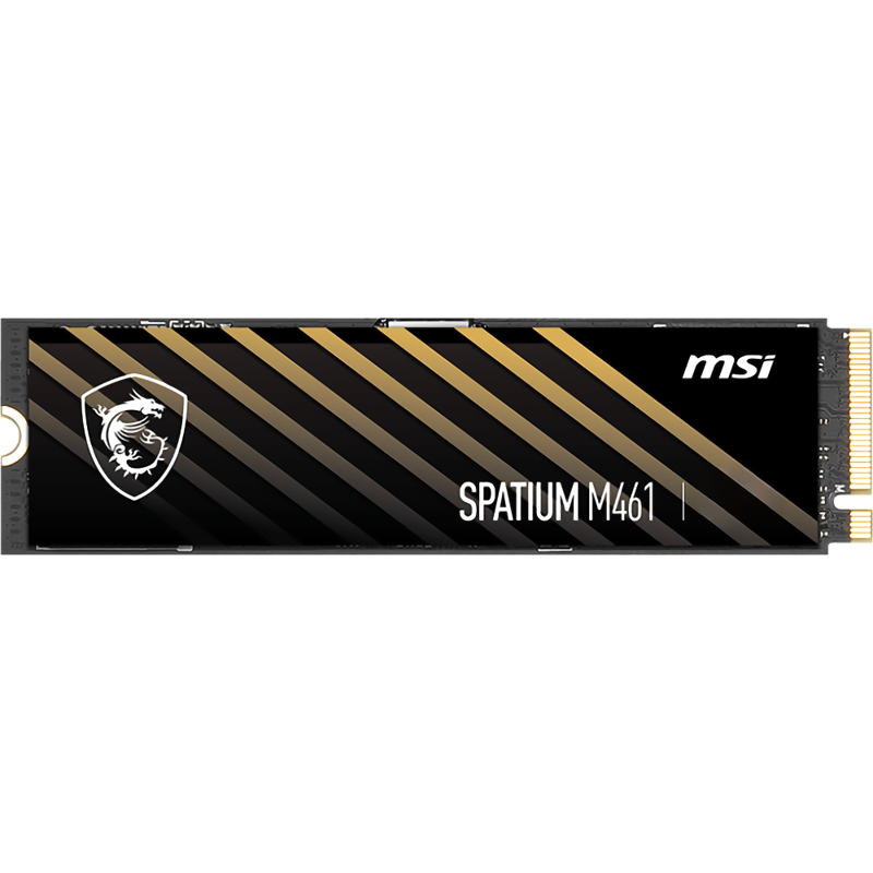 Твердотельный накопитель MSI SSD SPATIUM M461 S78-440L1D0-P83, 1000GB, M.2(22x80mm), NVMe, PCIe 4.0 x4, 3D TLC, R/W 5000/3200, IOPs 630 000/750 000, TBW 250, DWPD 0.14, гарантия 5 ЛЕТ