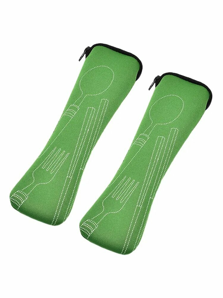 Сумка для хранения посуды, органайзеры, сумка столовых приборов кемпинга, 2 шт.