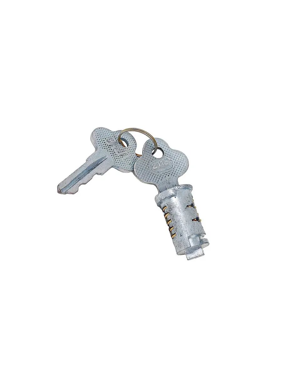 Личинка ЗИЛ замка двери в комплекте с ключами 1306105316, серебристая
