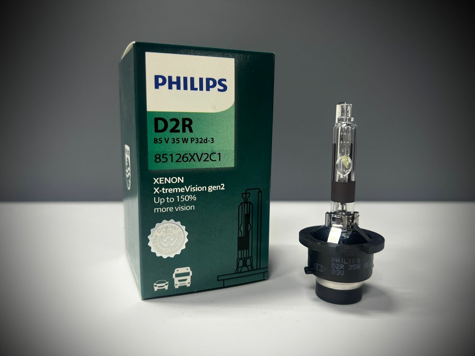 Ксеноновая лампа Philips D2R 35W +150% X-tremeVision / Лампы Филипс