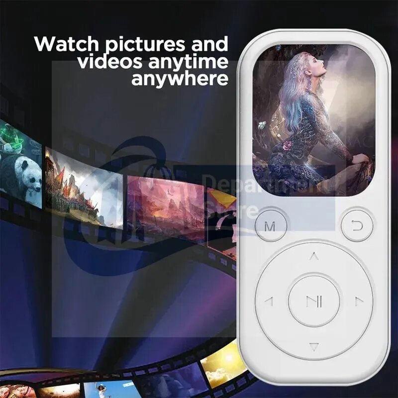MP3-плеер, белый с Bluetooth 5.4, цифровой медиаплеер с экраном — фото 1