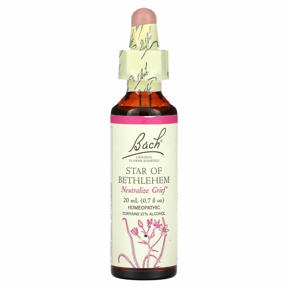 Bach, Original Flower Remedies, Вифлеемская звезда, 20 мл (0,7 жидк. унц.)