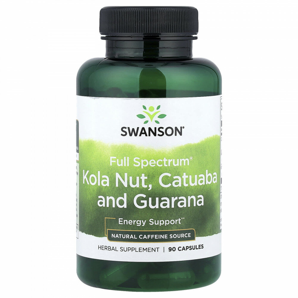 Swanson, Full Spectrum®, орех кола, катуаба и гуарана, 90 капсул