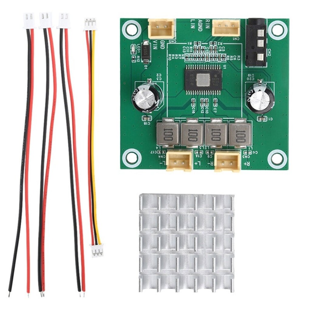 2-канальный Модуль Усилителя звука Высокой мощности 50 Вт + 50 Вт Технология класса D