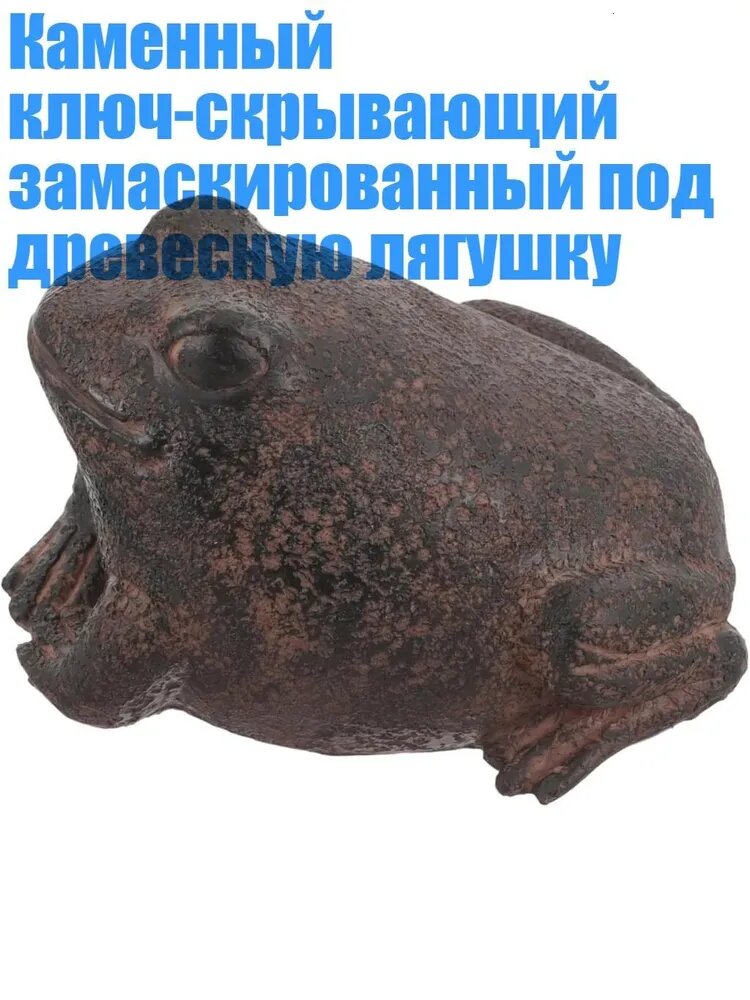Каменный ключ-скрывающий замаскированный под древесную лягушку