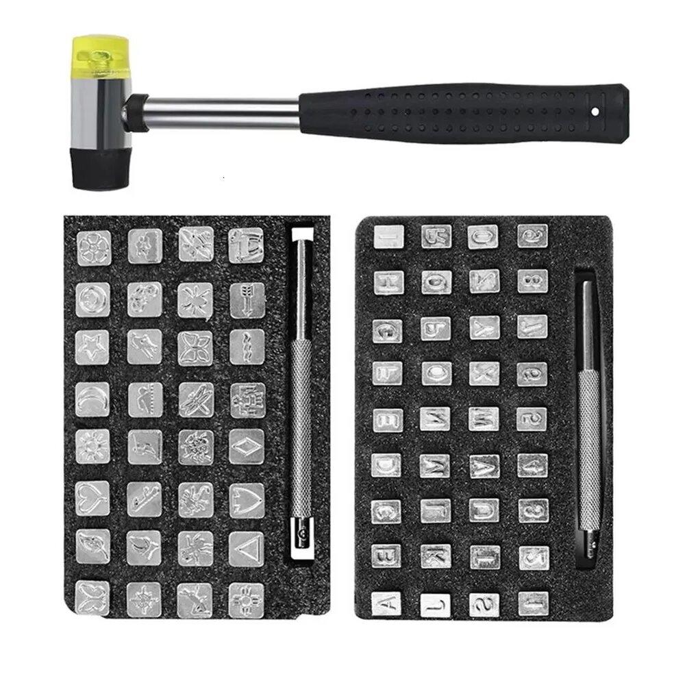 Набор перфораторов для штамповки цифр и букв Leather Craft Инструменты для тиснения изделий из кожи, Раздел В