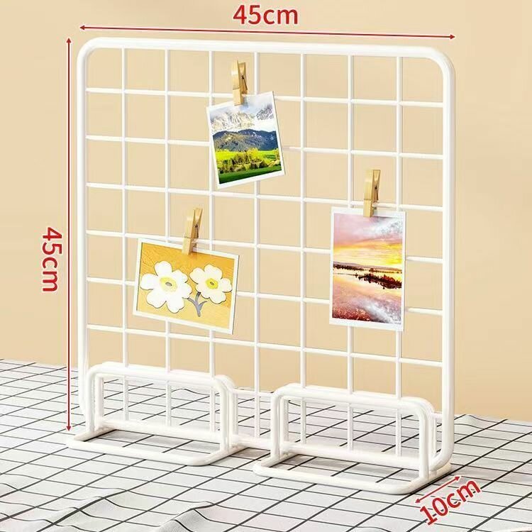 Мудборд настенный настольный органайзер решетка сетка для фотографий,45*45cm, Подарить 20 зажимов