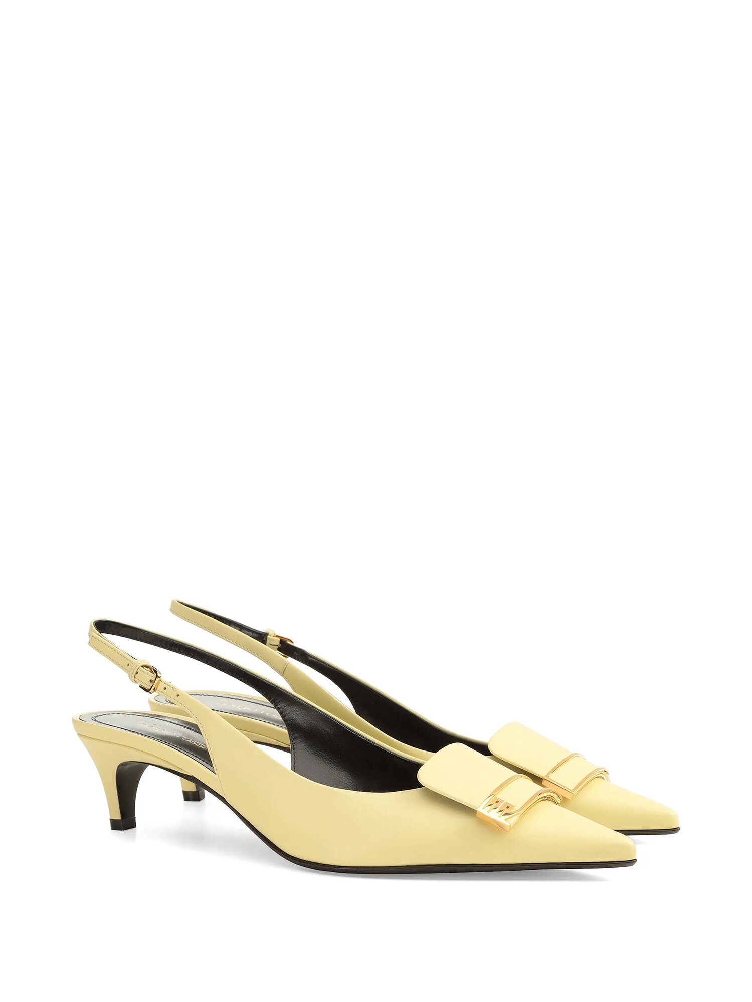 Туфли Sergio Rossi Buckle sling-back pumps, размер 40, yellow — фото 1