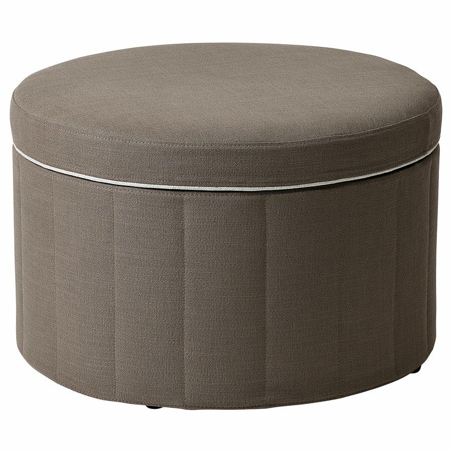 Пуф с ящиком для хранения IKEA SIDSJO цвет серо-коричневый 805.702.42