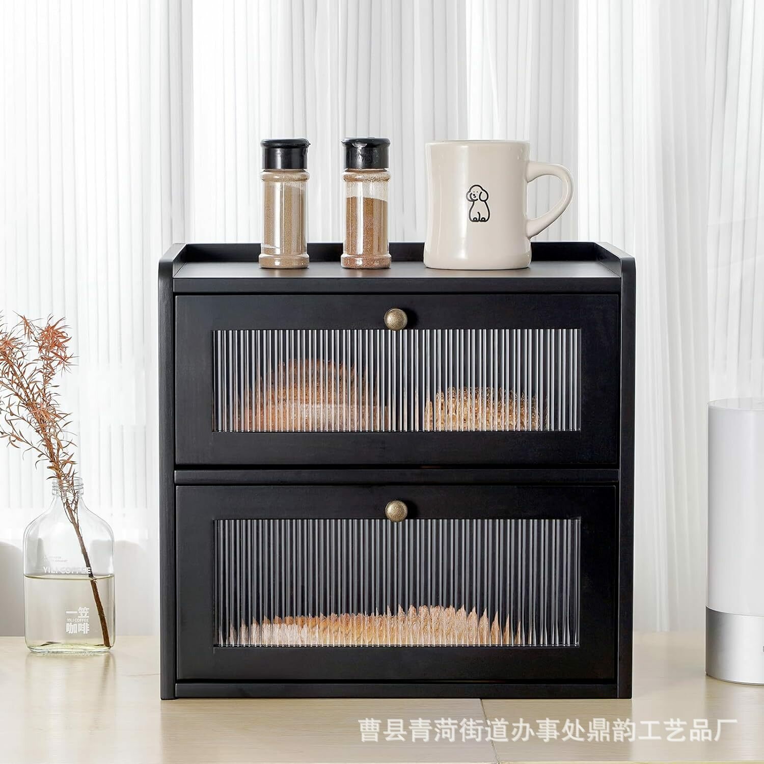 Двухслойная хлебница из массива сосны, кухонный ящик для хранения хлеба, деревянный контейнер с откидной крышкой для хранения выпечки и десертов.