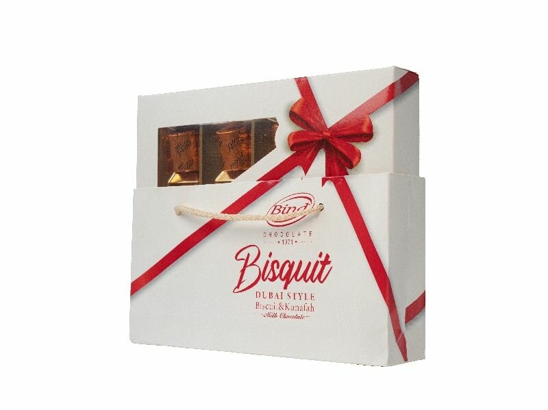 Конфеты BIND молочный шоколад с бисквитной и кадаифовой начинкой, в сумочке 120г