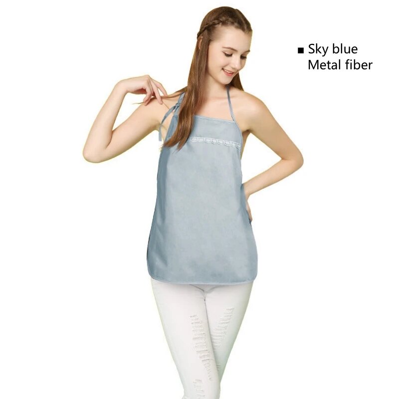 Одежда для защиты от электромагнитного излучения, фартук для беременных из металлического Sky blue