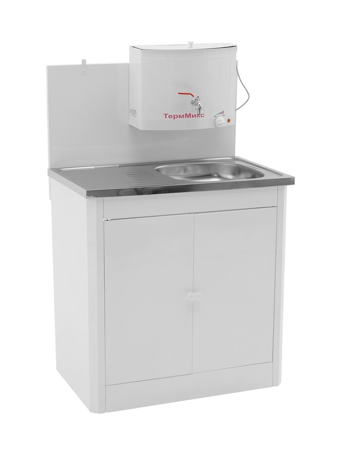 ТермМикс Умывальник «ТермМикс» Тандем, с ЭВН, нержавеющая мойка, 1250 Вт, 17 л, белый
