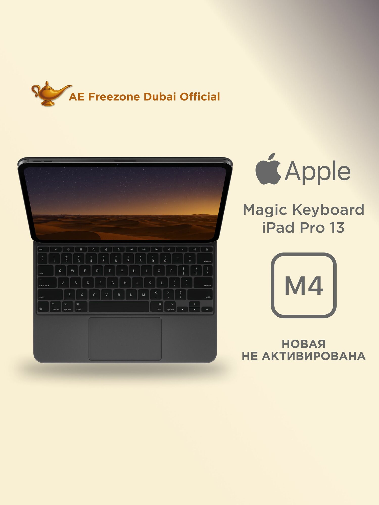 Беспроводная клавиатура Magic Keyboard iPad Pro 13, цвет чёрный