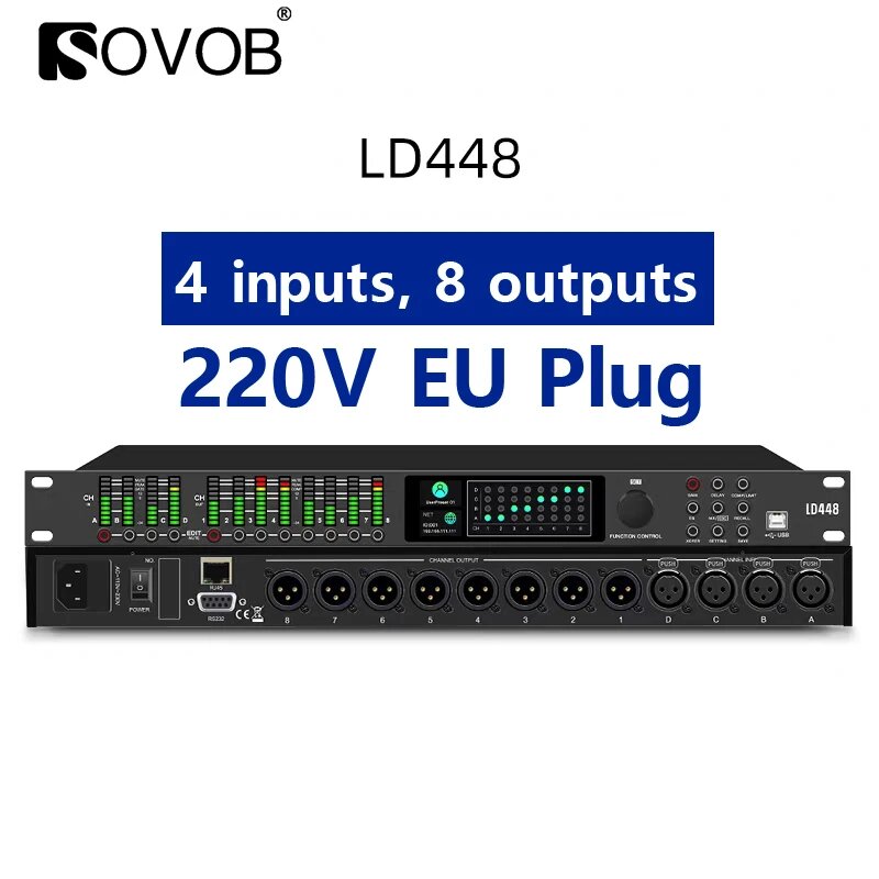 SOVOB LD448 Профессиональный аудиопроцессор DSP LD448-220V EU Plug