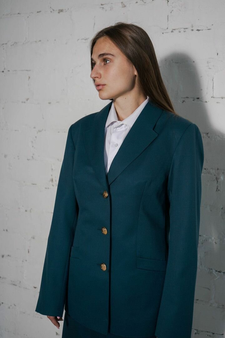 Китель форменный женский п/ш морская волна МЧС, р.50/170