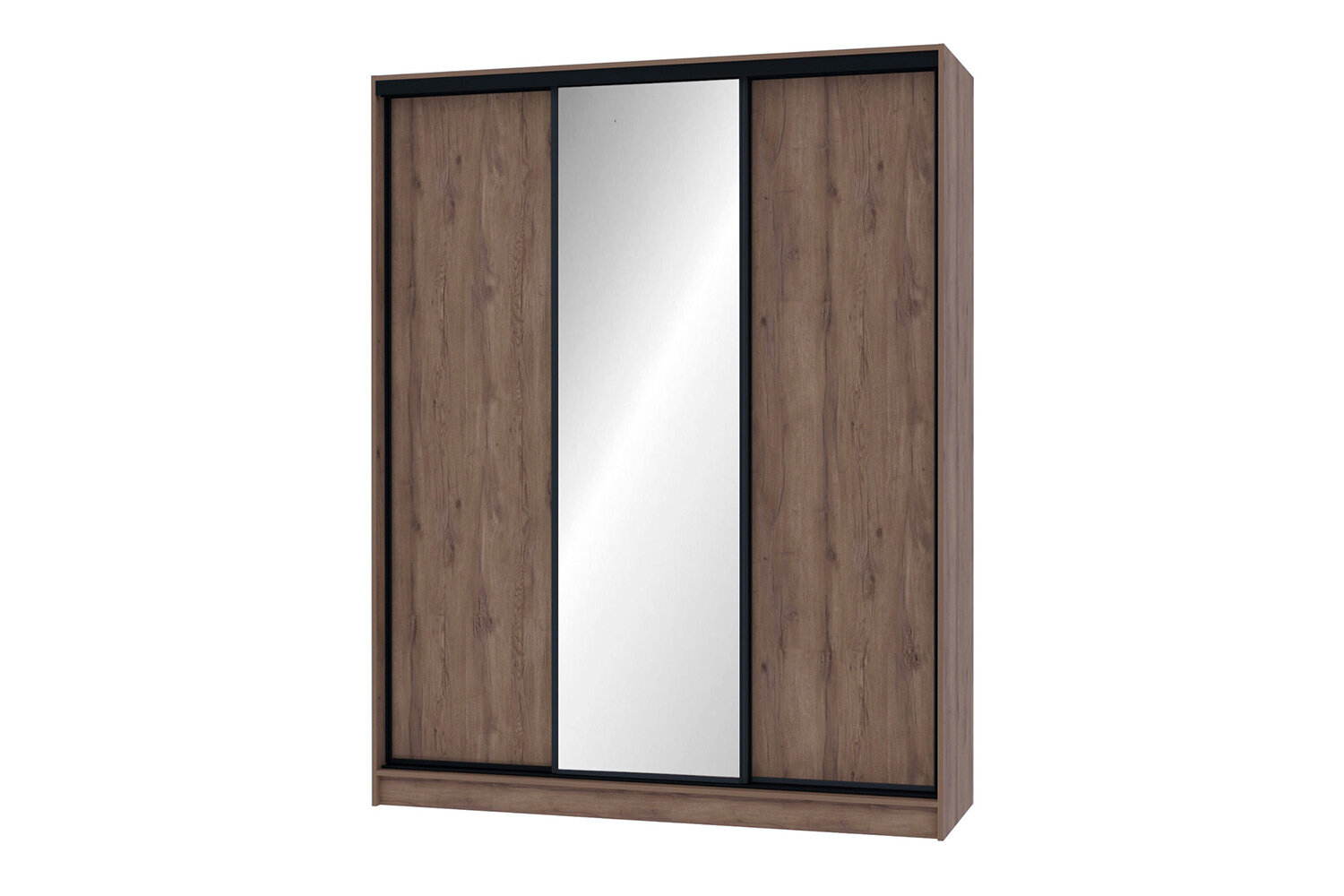 Шкаф-купе Hoff Home, 180х229,5х59,5 см, для одежды, ЛДСП, с зеркалом, цвет дуб табачный