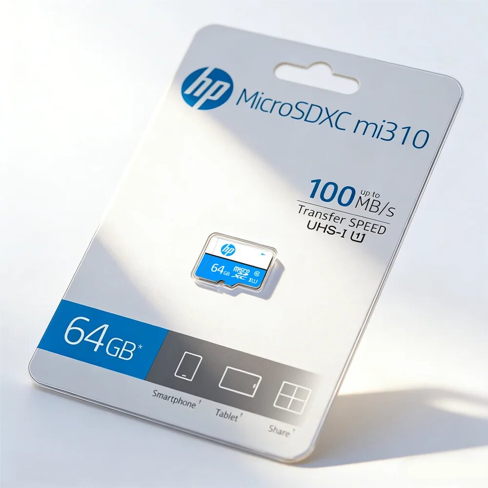HP Micro SD карта памяти 128 ГБ / 64 ГБ / 32 ГБ 64G
