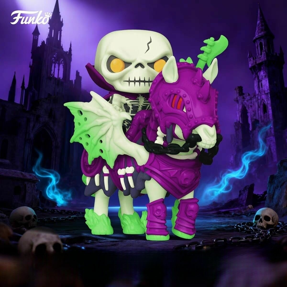 Поп Райдс: He-Man и Властелины Вселенной С1 - Скареглоу с Найт-Мэйр funko pop