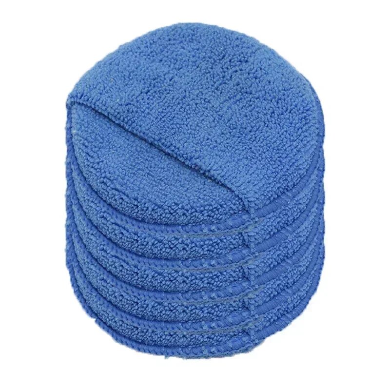 Микрофибровые Аппликаторы Для Чистки Автомобиля, Мягкие Карманные Губки Для Детейлинга, Blue 5Pcs