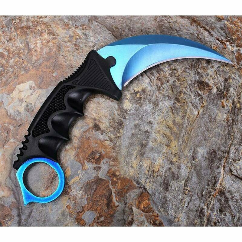 Кейс csgo стильный прочный из нержавеющей стали с несколькими цветными титанами синий