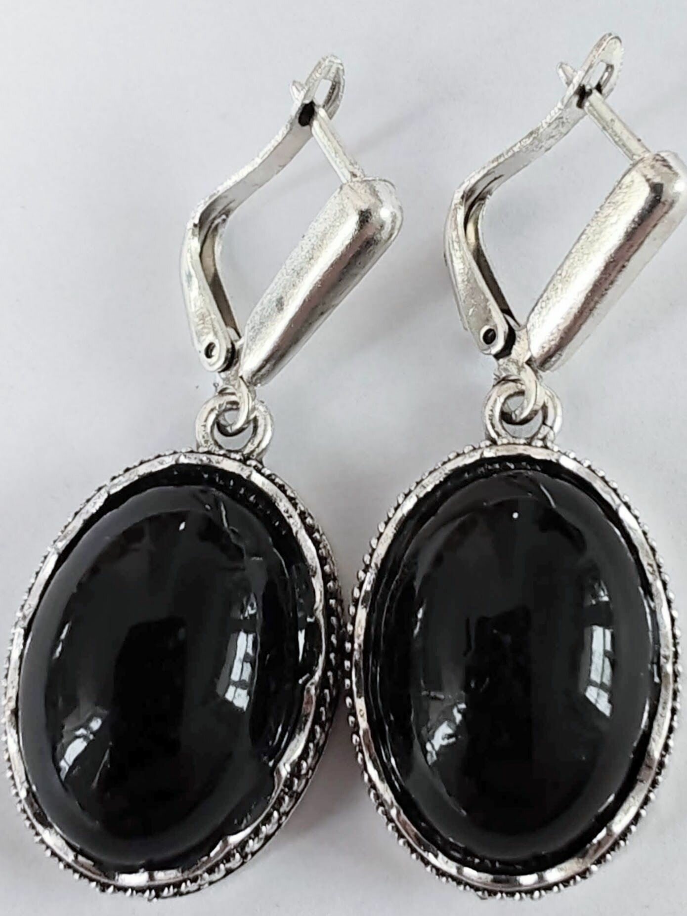 Серьги, агат