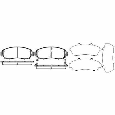Колодки тормозные передние REMSA 1171.12 Honda Cr-V 2.0 01.07->