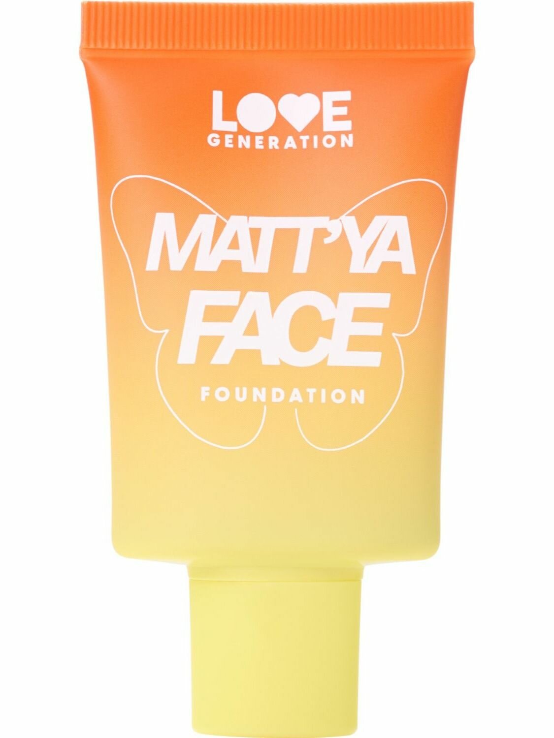 Love Generation Тональный крем для лица Тон 01 Слоновая кость Matt'ya Face для лица, матирующий, плотное покрытие, с экстрактом матчи, 30 мл