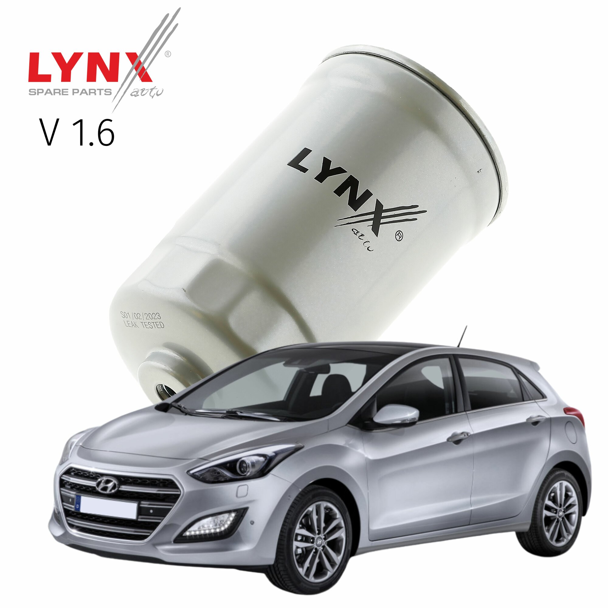 Фильтр топливный Hyundai i30 (2) / Хендай Ай 30 2011 2012 2013 2014 2015 2016 2017 V1,6 D4FB / 1шт, LYNXauto