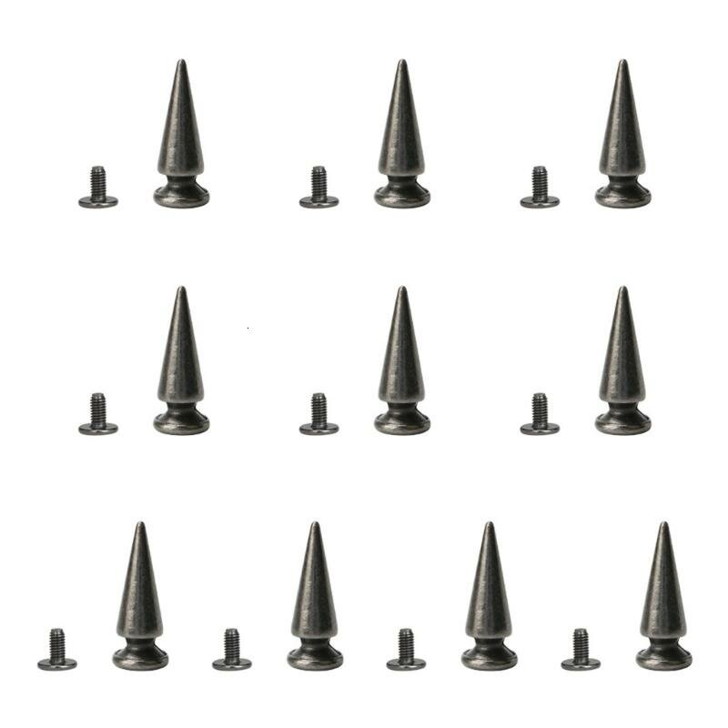 Бронзовые заклёпки для ремней и ошейников, пистолет черный - 20 Башен- близнецов 10x26