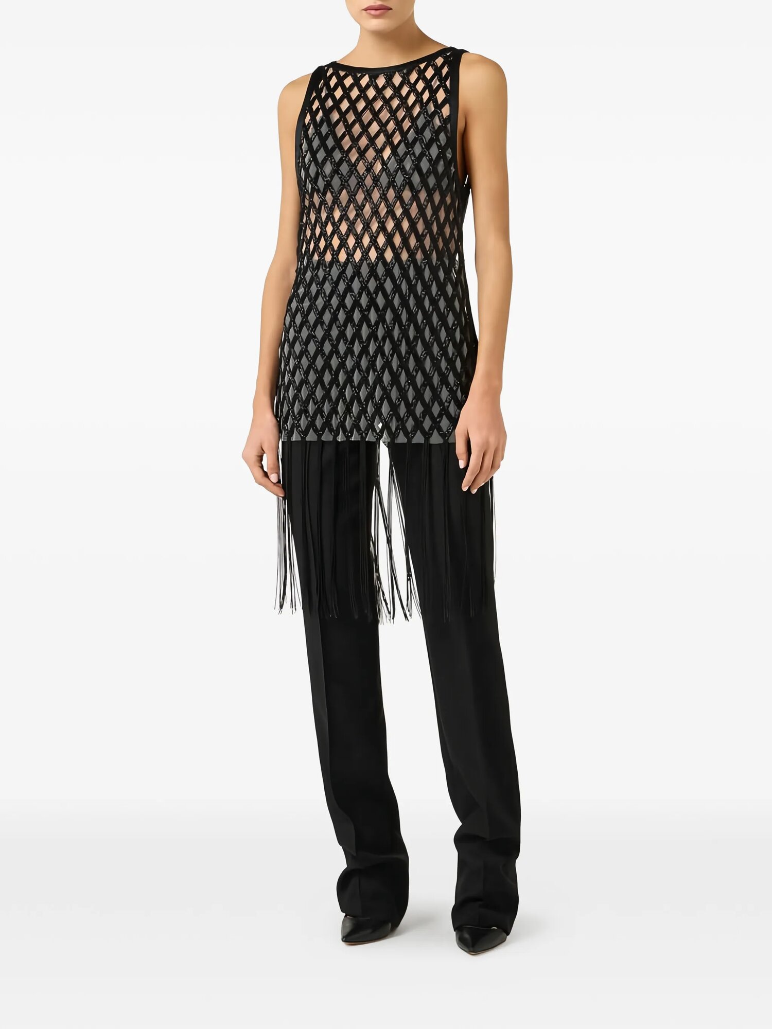 Брюки Elisabetta Franchi Ribbing trousers, размер 40 — фото 1