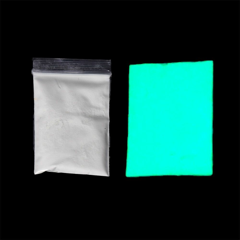 Люминофор порошок светящиеся в темноте светящийся 10 гр, цвет желтый-зеленый