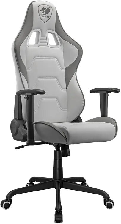 CU-FORTWH / Кресло игровое COUGAR Fortress, на колесиках, экокожа, белый/серый (cu-fortwh)