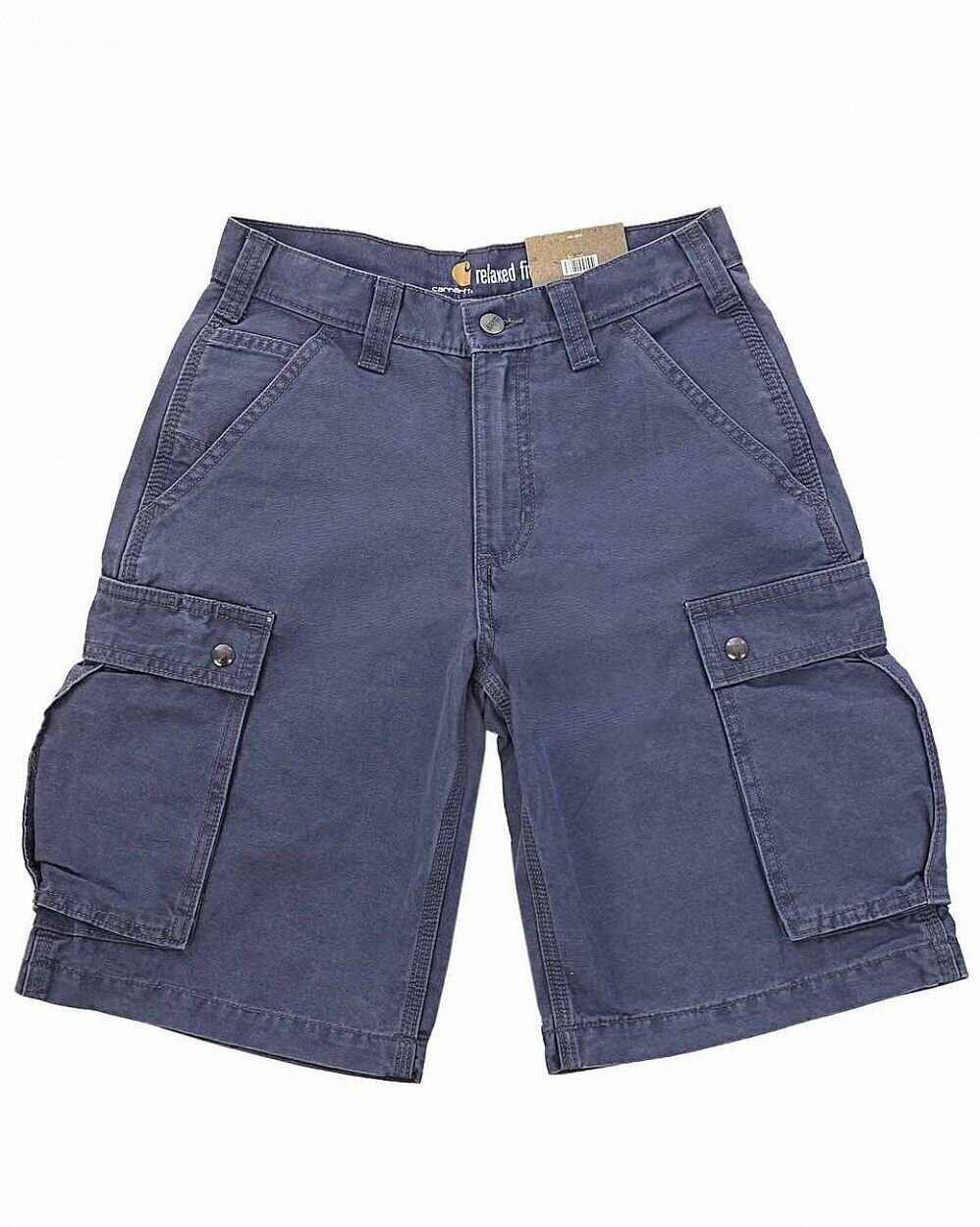 Шорты бермуды карго хлопок Carhartt USA Rugger Navy Denim