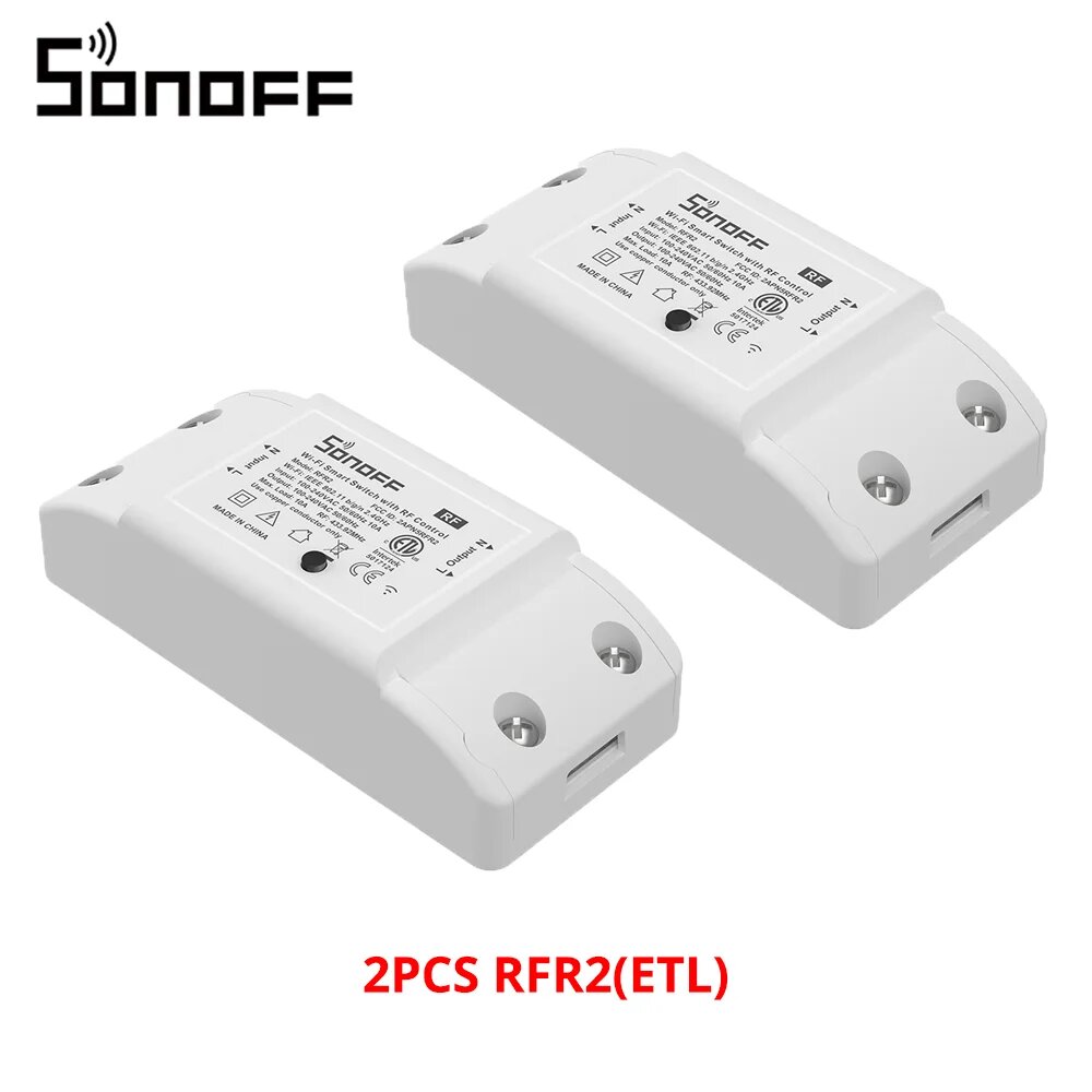 SONOFF RFR2(ETL) 2шт. умный выключатель 433 МГц