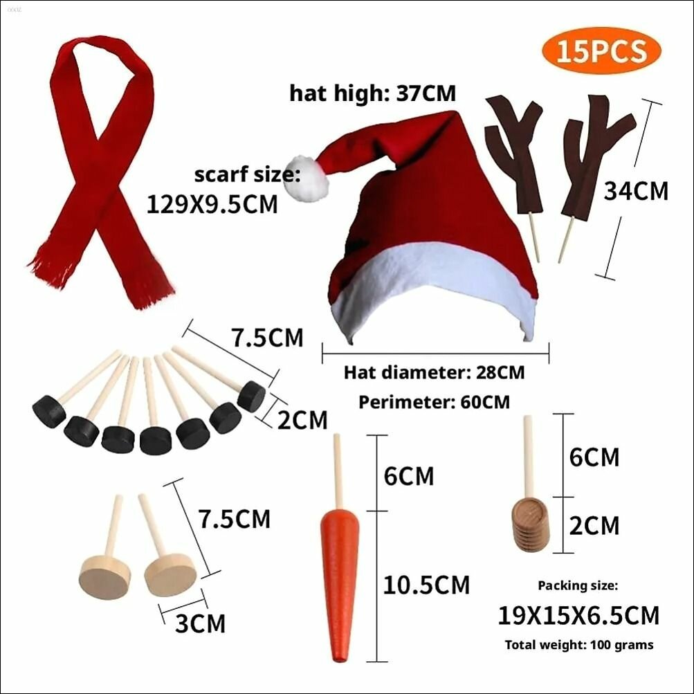Набор для лепки снеговика. Новогодний декор