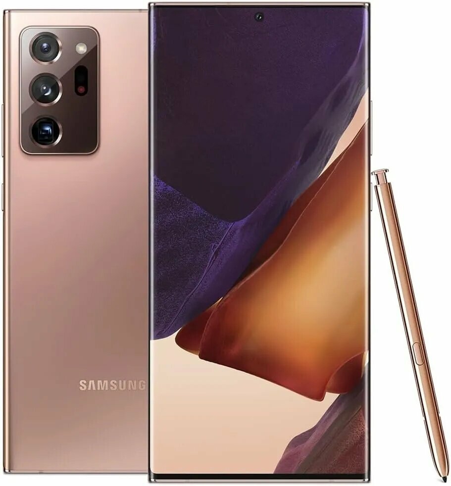 Восстановленный Samsung Смартфон Samsung Galaxy Note 20 Ultra Global 12/128 ГБ, золотой