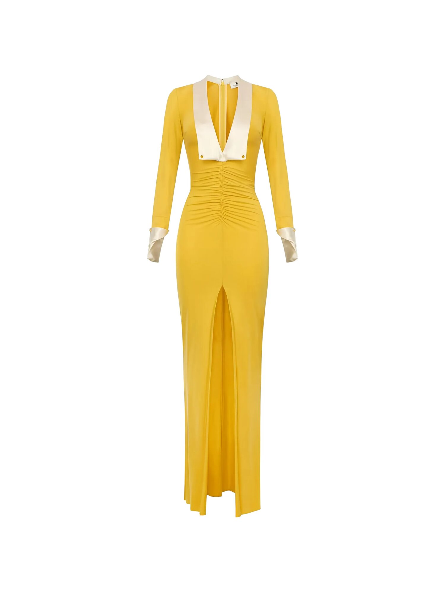 Платье Elisabetta Franchi Wide-lapels slim-fit maxi dress