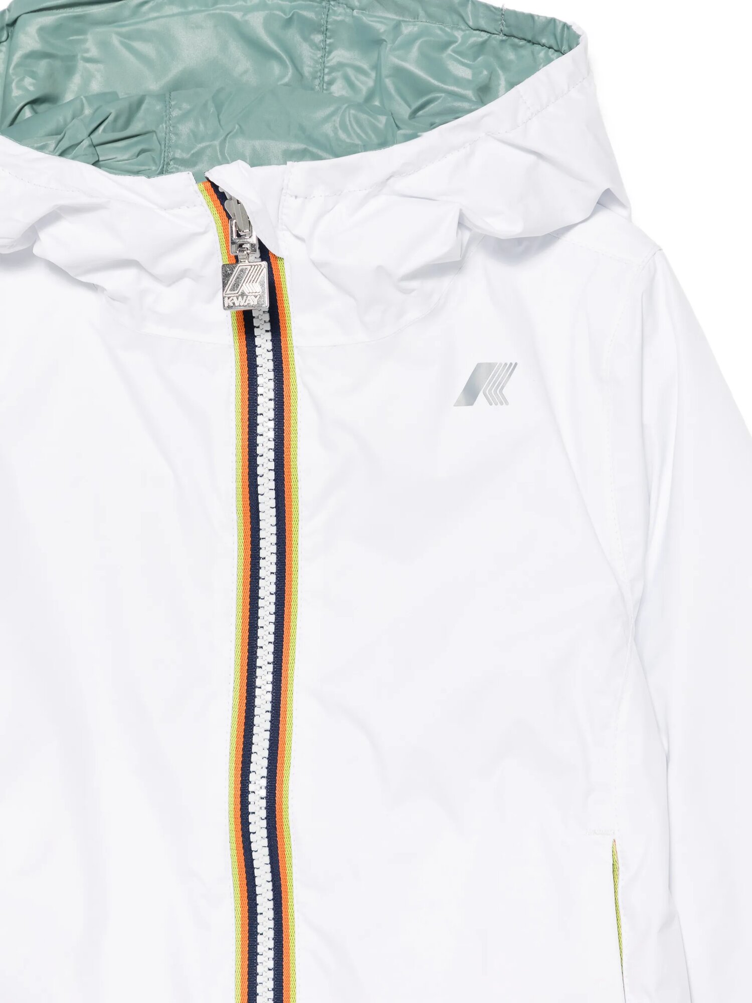 Куртка K-WAY Hooded zip jacket, размер 10 лет, бежевый/белый — фото 1