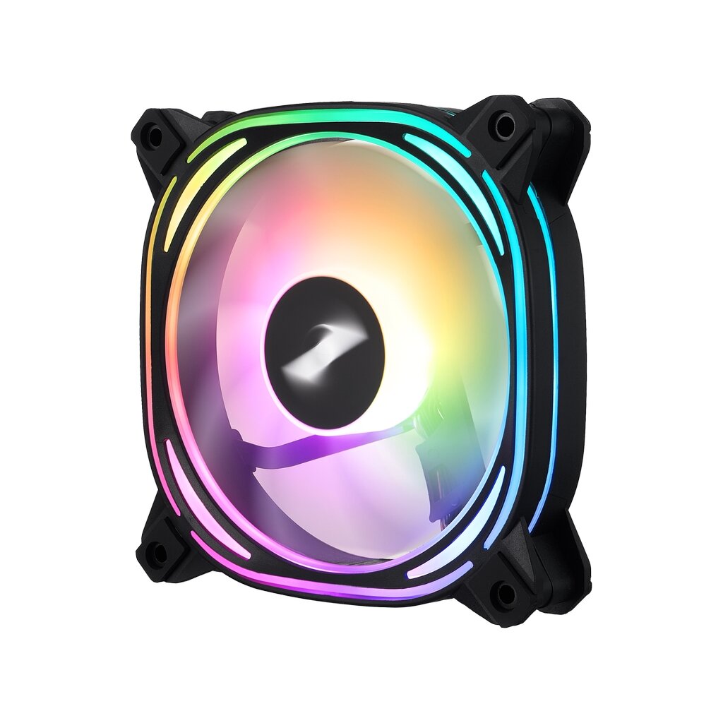Комплект вентиляторов для корпуса 3 шт. 1STPLAYER FB7R Black Reverse (на вдув) 120mm ARGB 3pin 5V PWM 4pin 12V 600-1800rpm 37.65cfm 38.67dBA