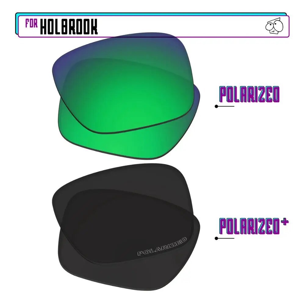Поляризованные линзы Oakley Holbrook Black P Plus-Green P