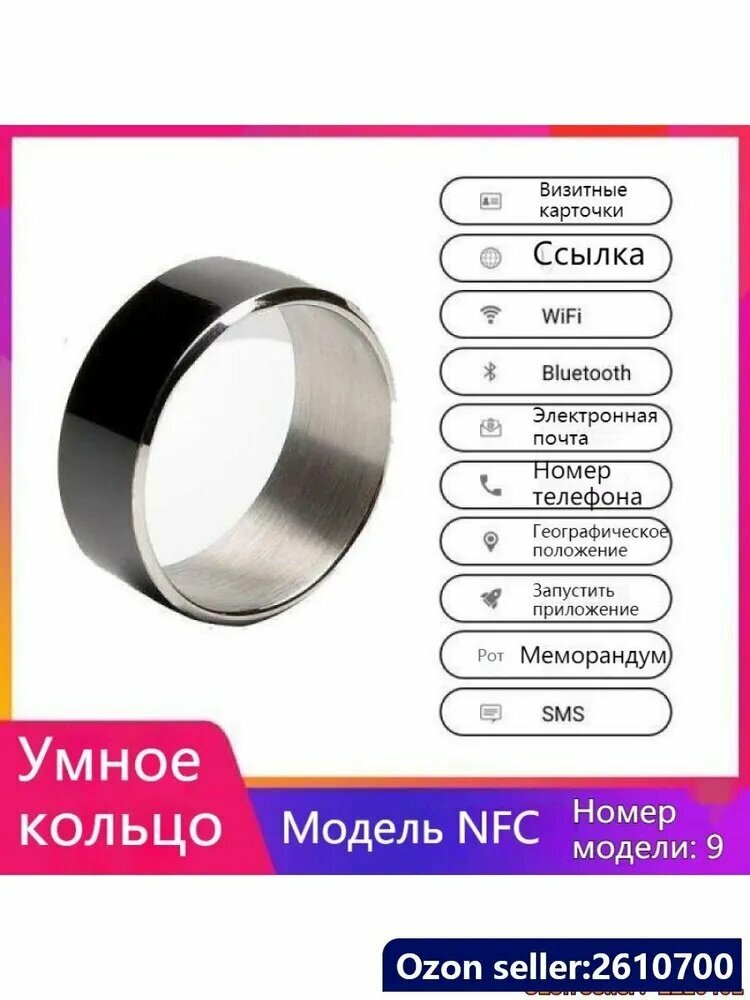 Умное NFC-кольцо с функцией термометра и секретного
