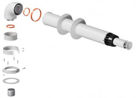 Комплект коаксиальный антилед KRATS DN60/100, L=750 мм (KTL-01-075KS)