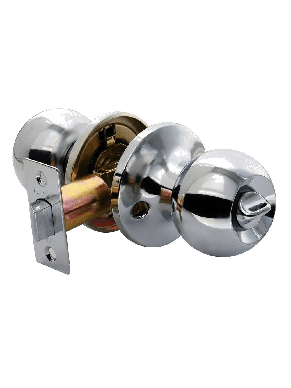 Дверная ручка MORELLI Rucetti HK-01, с фиксатором, сталь, хромированная