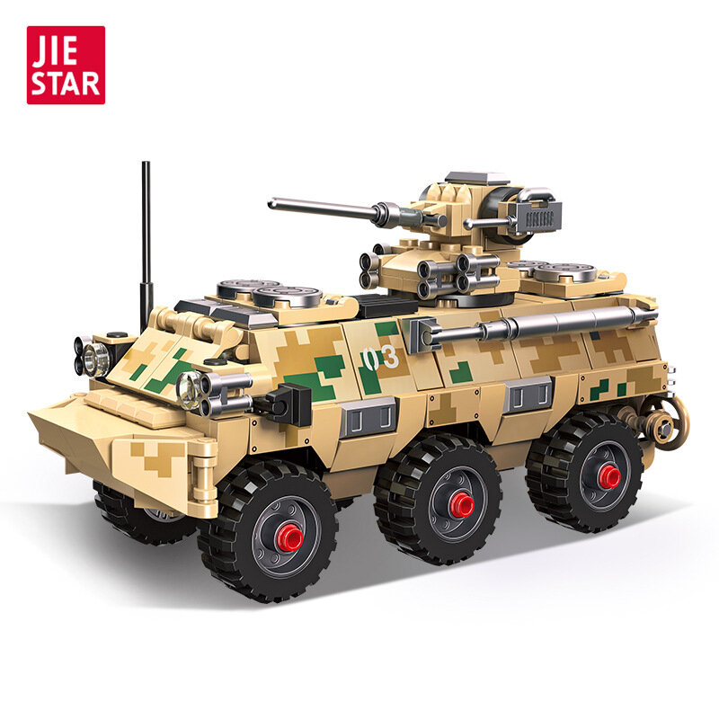 Конструктор JIE STAR 61060 "Военная бронированная машина", 336 деталей