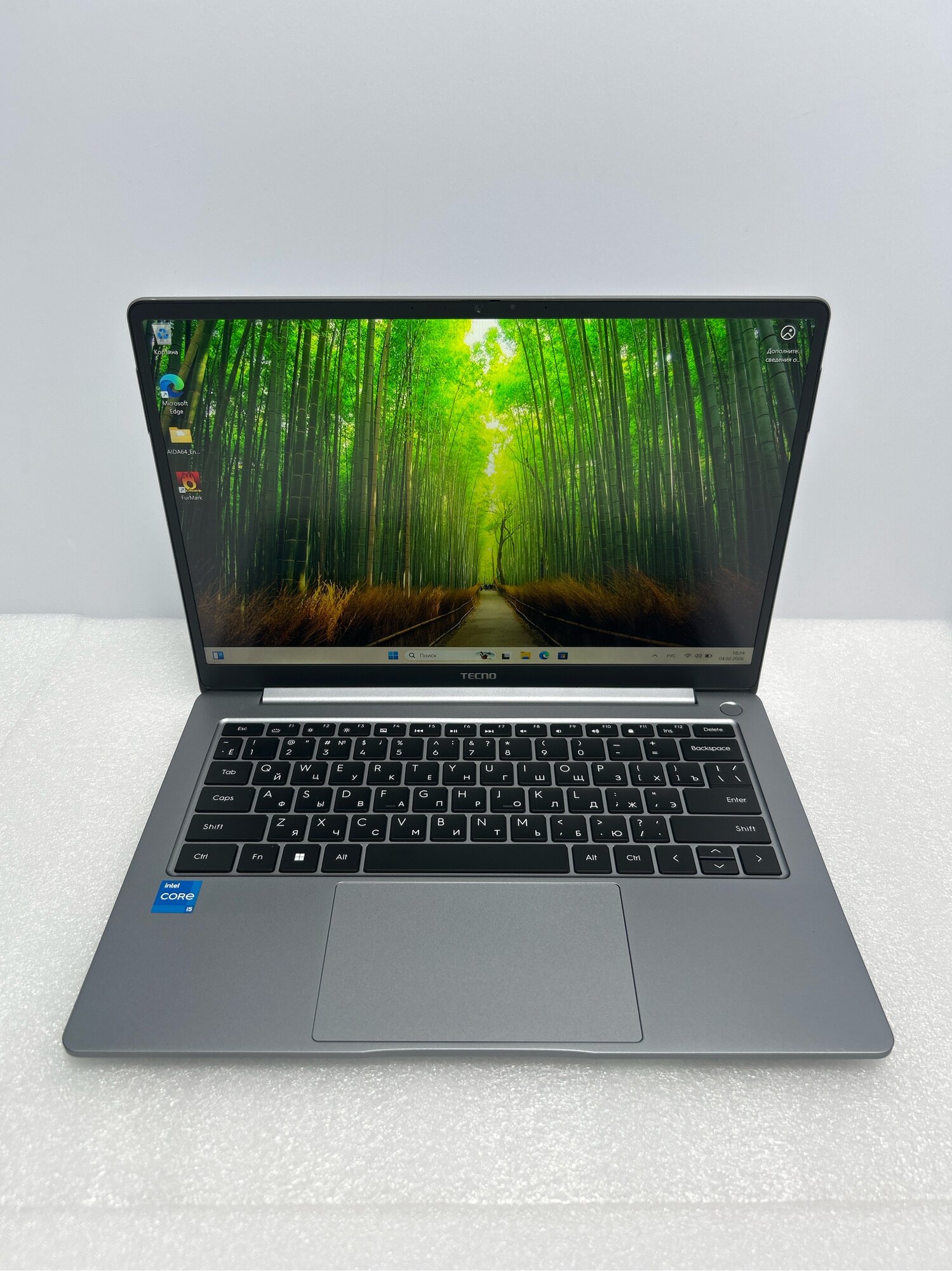 Ноутбук Tecno MegaBook T14AA 14"/Intel Core i5-12450H/RAM 16GB/SSD 512GB/Intel UHD Graphics/1920x1080/IPS/Windows 11/Подсветка - кл:LED/Cерый космос. Состояние: B1