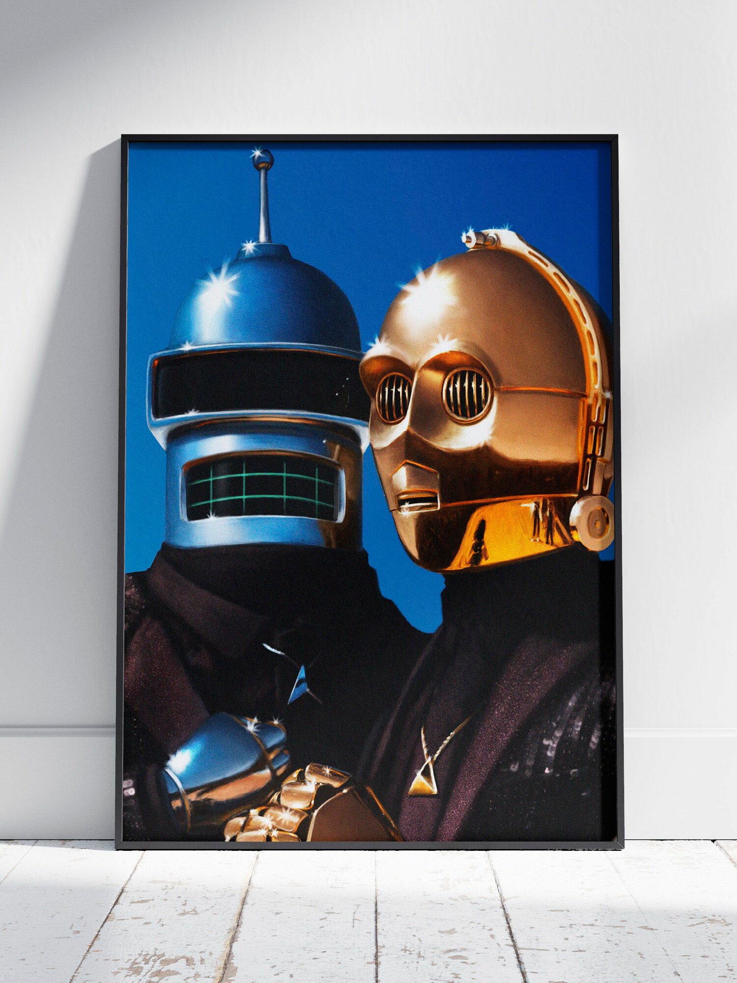 Плакат на стену для интерьера Дафт Панк (Daft Punk 50) - Постер по музыке и артисту формата A4 (21x30 см)