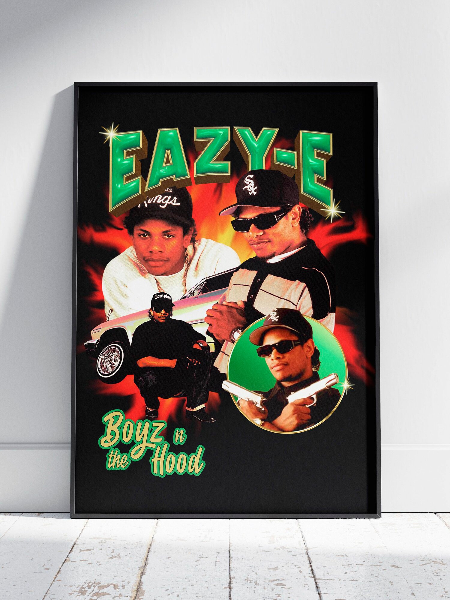 Плакат на стену для интерьера Изи И (Eazy E 5) - Постер по музыке и артисту формата A4 (21x30 см)