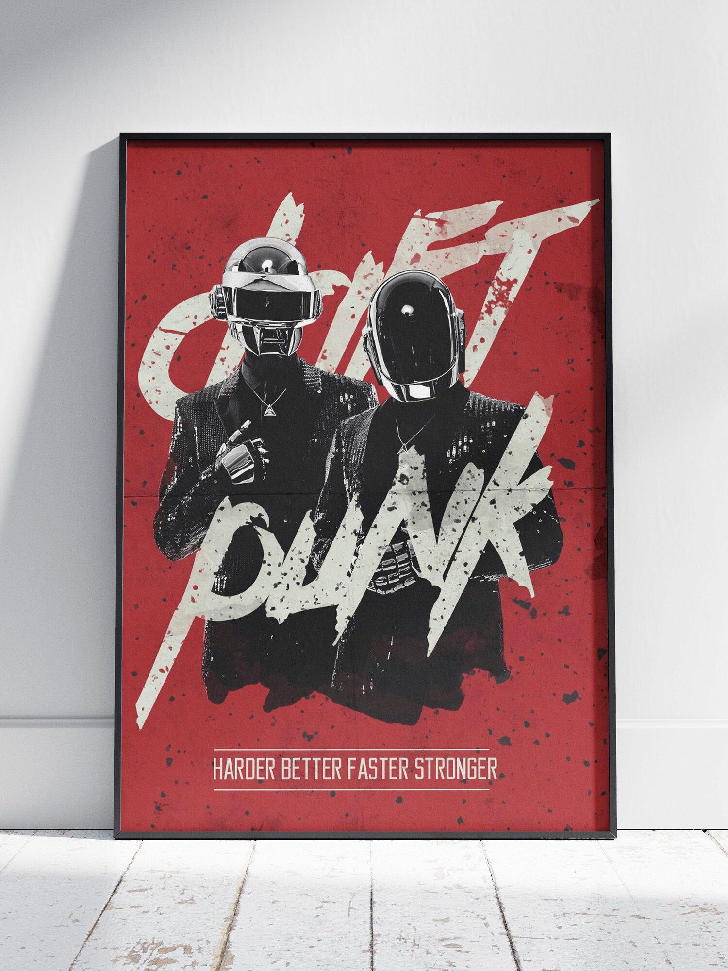 Плакат на стену для интерьера Дафт Панк (Daft Punk 5) - Постер по музыке и артисту формата A3 (30x42 см)