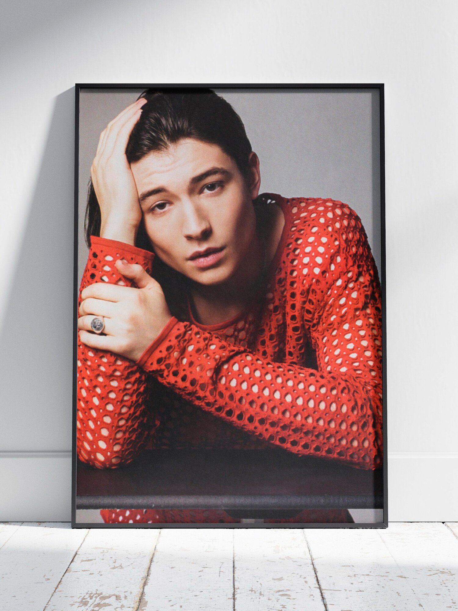 Плакат на стену для интерьера Эзра Миллер (Ezra Miller 16) - Постер по актеру фильма, кино, сериала формата A4 (21x30 см)
